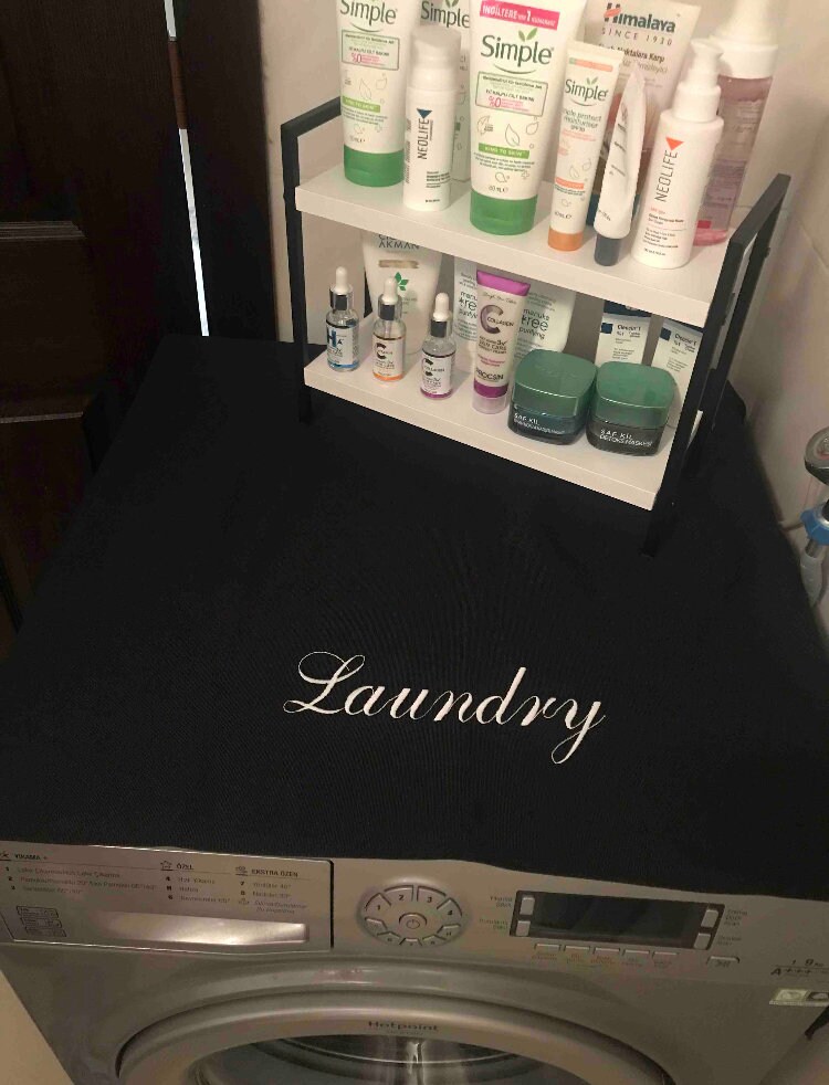 Homeprepco "laundry" Embroidered Washing Machine Cover, Appliance ...