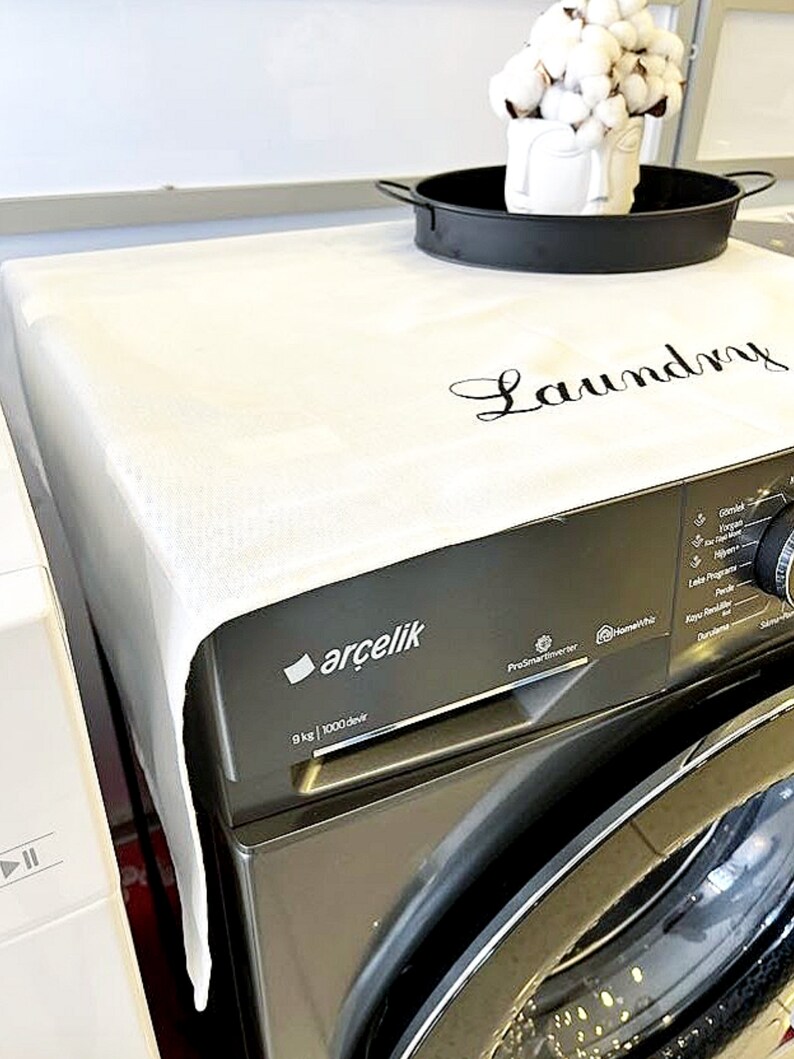 Homeprepco laundry Embroidered Washing Machine Cover, Appliance ...