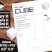 3D Paper Box Template, Small Cube Template, 3D Shape Printable, 3D ...