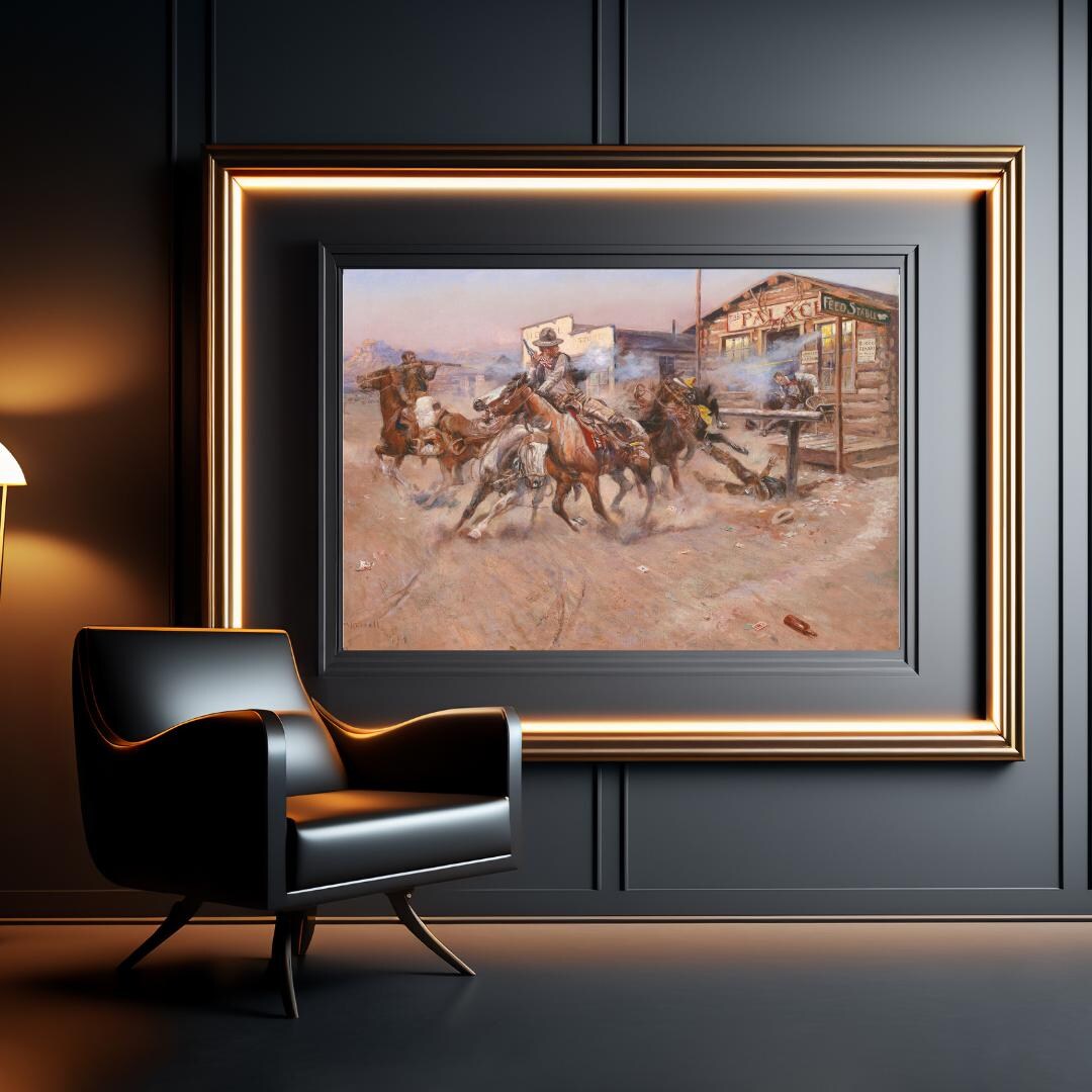 Wildwest Cowboy Artwork- Home Printable Art -instant Download-non ...