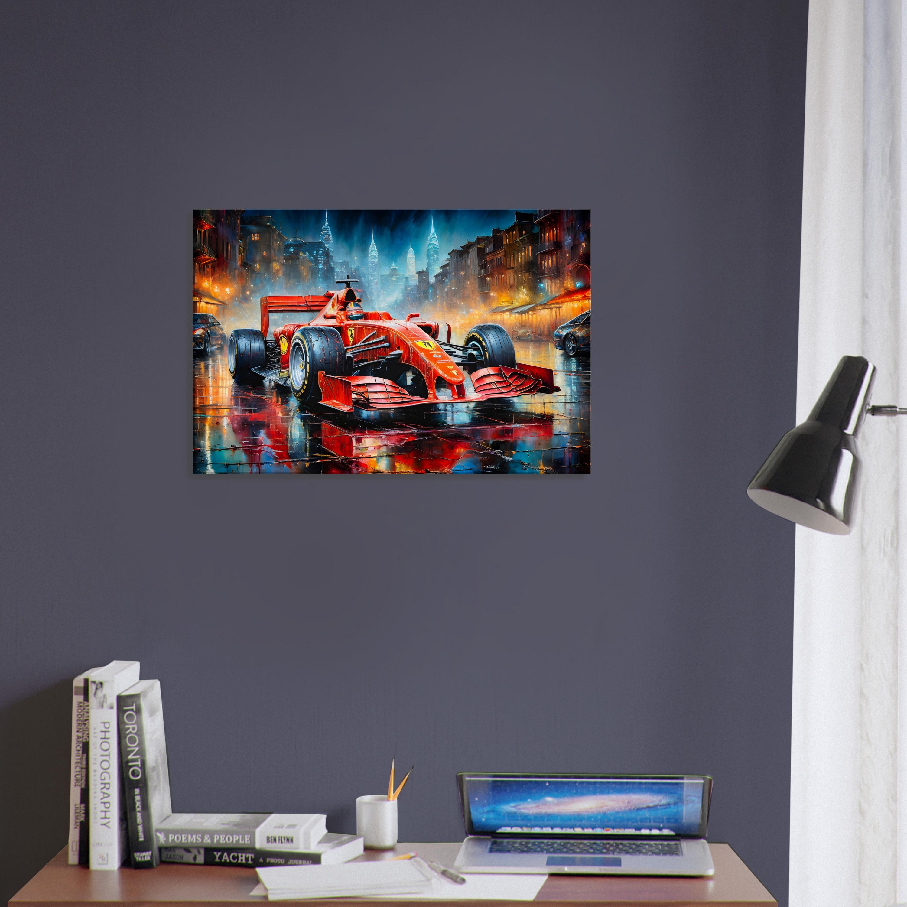 Ferrari Themed Formula 1 Motor Racing Wall Art Print home Decor Racing ...