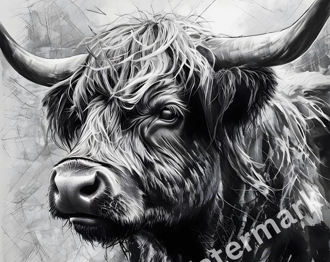 Emerald Green Highland Cow Print: Vintage Farmhouse Wall Art - Etsy Canada