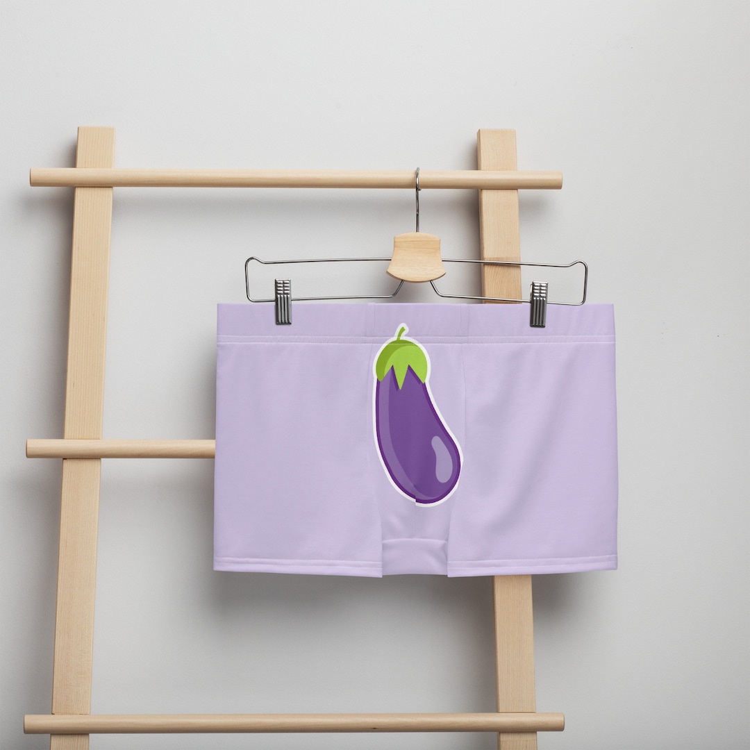 Eggplant Emoji, Funny Boxer Brief, Underwear for Men, Sexting, Sexy ...