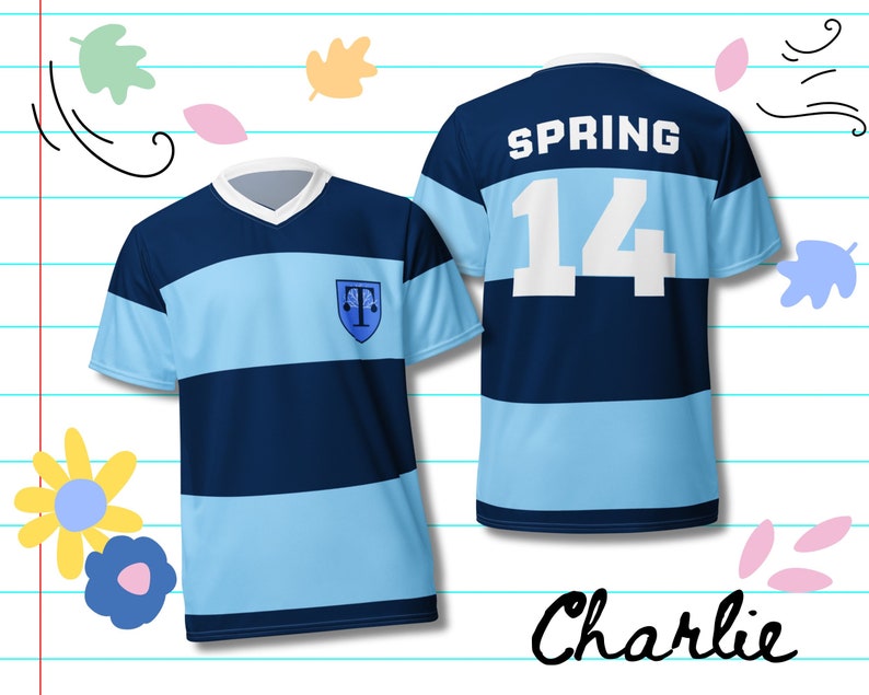 Heartstopper Replica Shirt, Charlie Spring Rugby Jersey, School Uniform ...