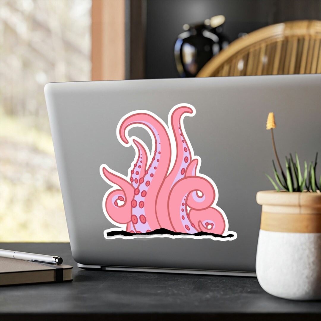Octopus Tentacles Vinyl Sticker, Giant Squid Attack, Octopus Decal ...