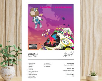 Graduation Kanye West Tracklist - Etsy