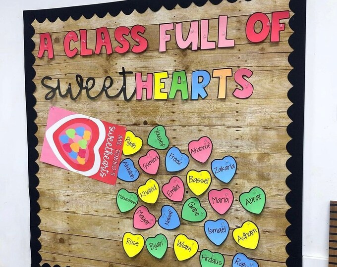 Valentine's Day Bulletin Board Letters - Etsy