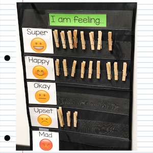Editable Feelings and Emotions Check-in Chart - Etsy