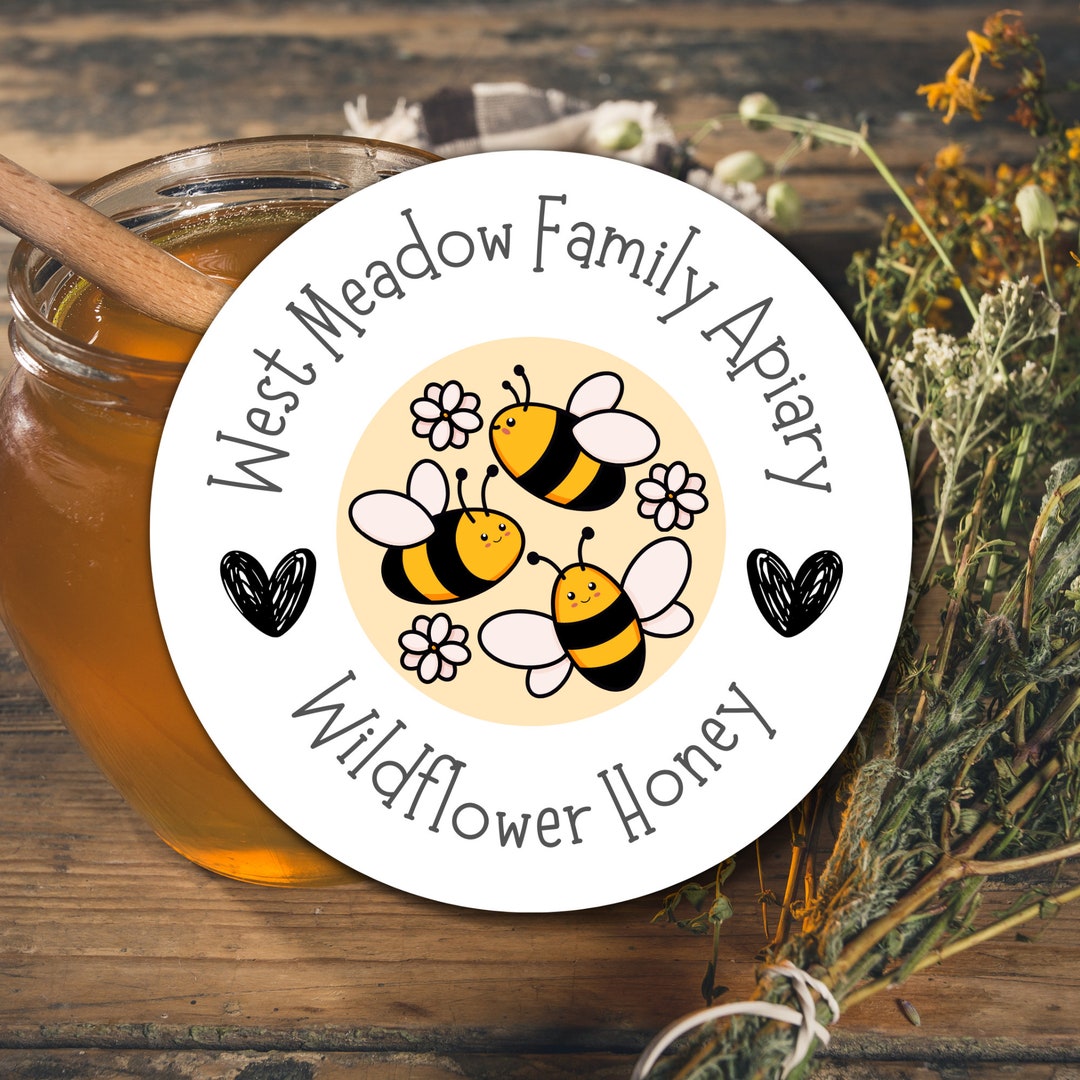 Honey Labels Personalized for Homestead Honey From Your Family Apiary ...