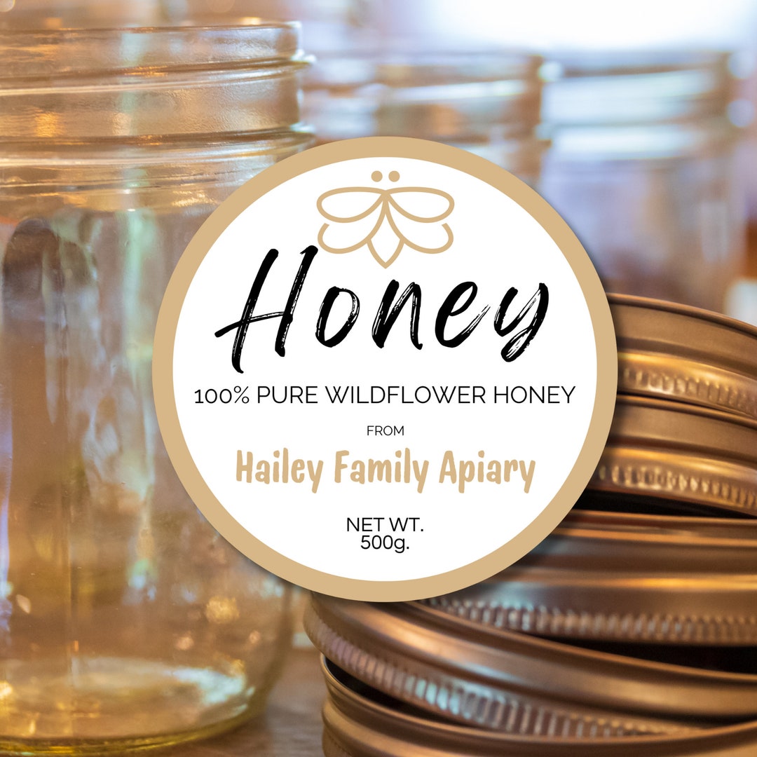 Honey Labels Custom Stickers for Honey From Your Family Apiary ...