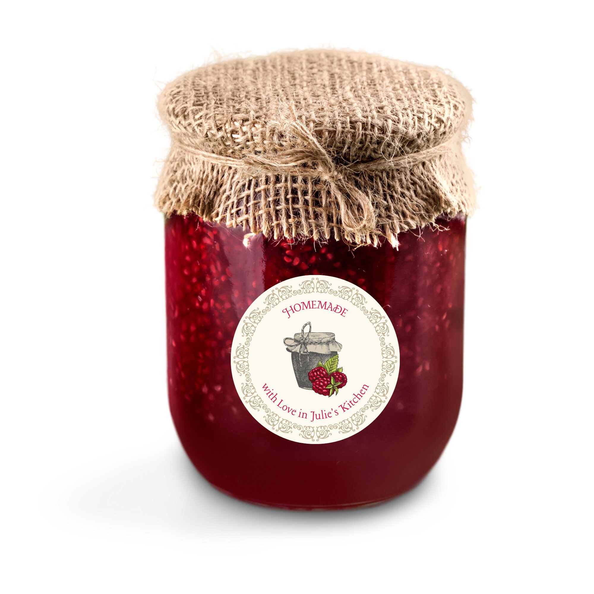 Jam Labels Homemade With Love Kitchen Stickers. - Etsy