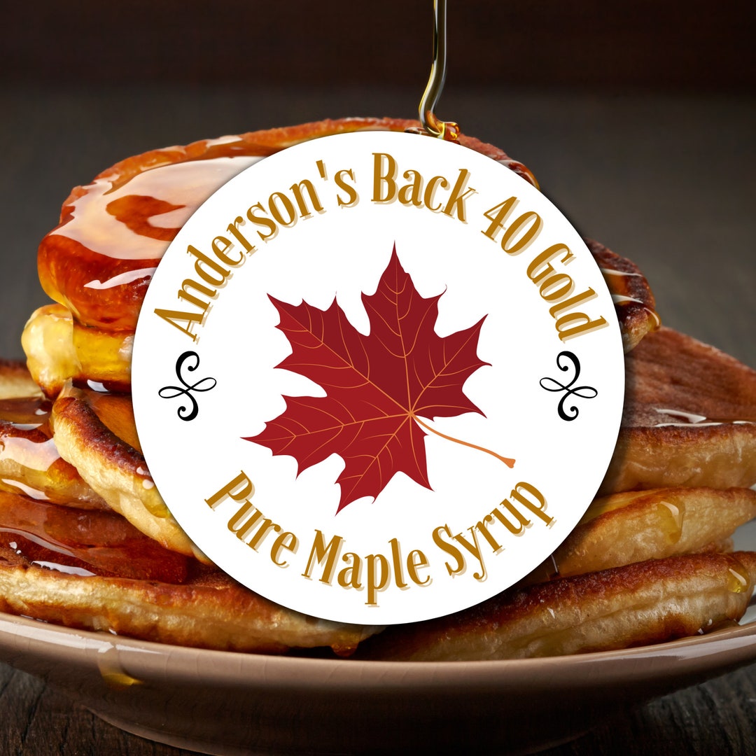Maple Syrup Labels Personalized Stickers for Homemade Maple Syrup ...