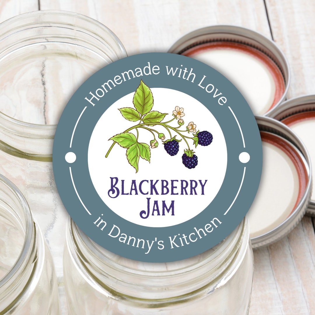 Blackberry Jam Labels Personalized Canning Labels Vintage Vibe - Etsy