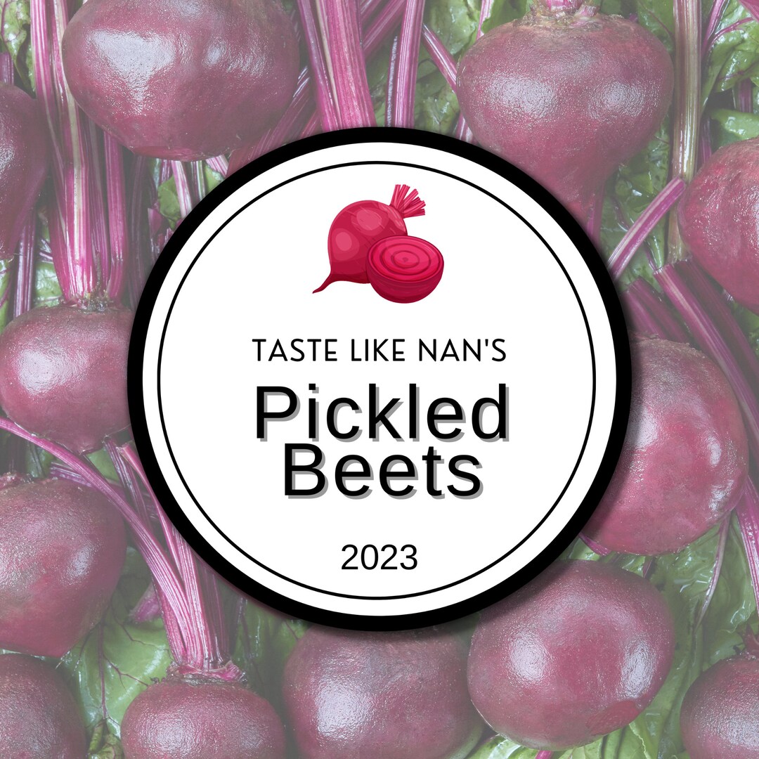 Pickled Beet Labels Custom Canning Labels for Homemade Pickles, Relish ...