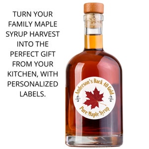 Maple Syrup Labels - Personalized Stickers for Homemade Maple Syrup ...