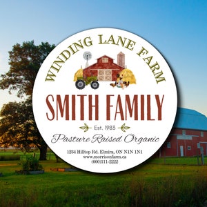Custom Farm and Homestead Labels Personalized - Etsy