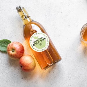 Apple Cider Labels - Custom Stickers for Home Orchard Apple Cider ...