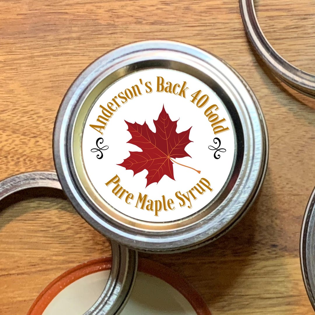 Maple Syrup Labels - Personalized Stickers for Homemade Maple Syrup ...
