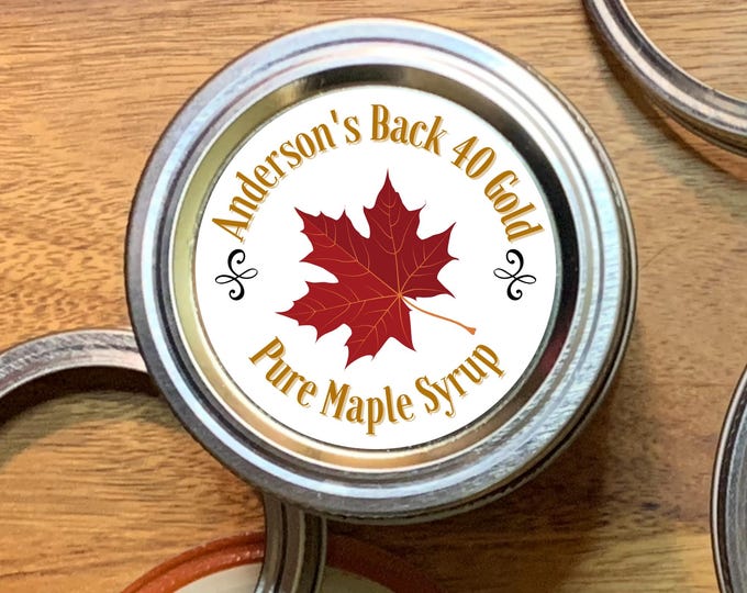 Editable Luxury Maple Syrup Label Template, Printable Homemade Maple ...
