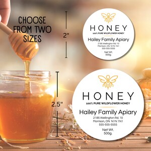 Honey Labels - Custom Stickers for Honey From Your Family Apiary ...