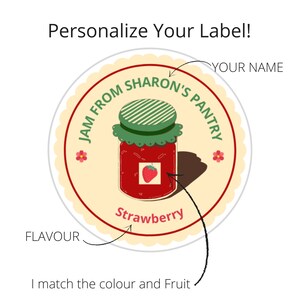 Jam Labels Personalized Stickers for Homemade Jam & Preserves - Etsy