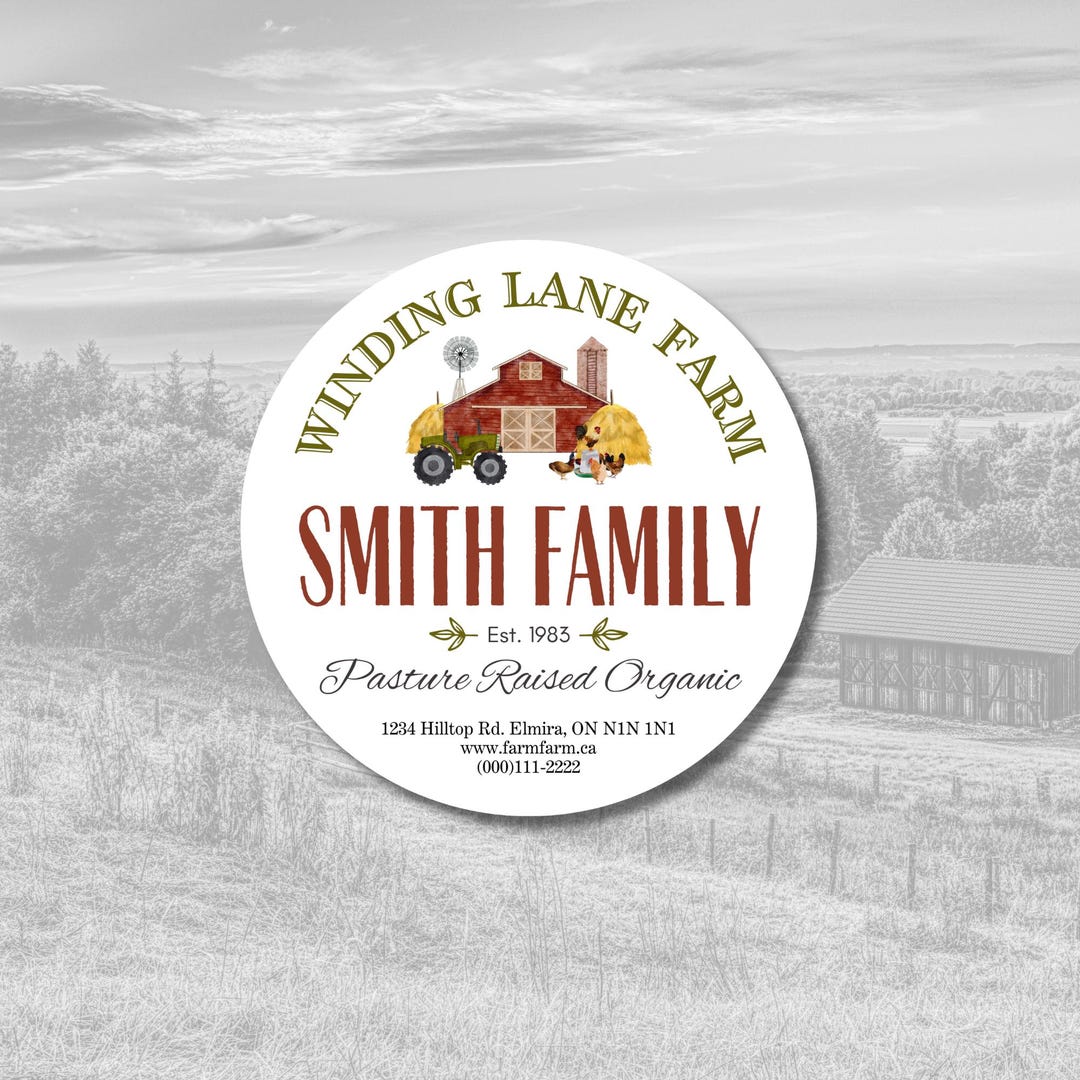 Custom Farm and Homestead Labels - Personalized - Etsy