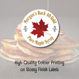 Maple Syrup Labels - Personalized Stickers for Homemade Maple Syrup ...