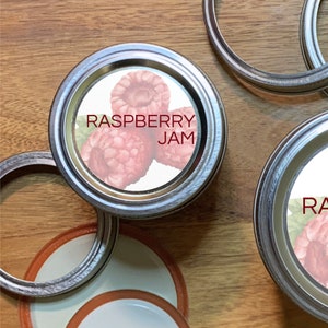 Raspberry Jam Labels Personalized Canning Labels Watercolour Design - Etsy