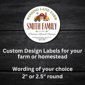 Custom Farm and Homestead Labels - Personalized - Etsy