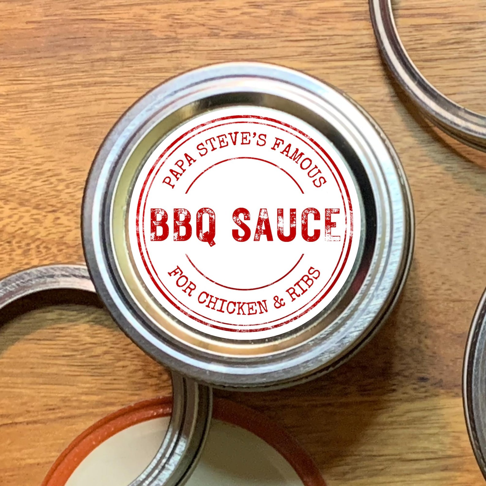 BBQ Sauce Labels - Customized Stickers - Etsy