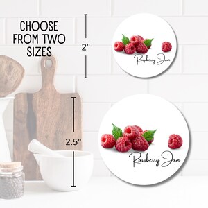 Raspberry Jam Labels - Ready to Ship - Optional Personalization - Etsy