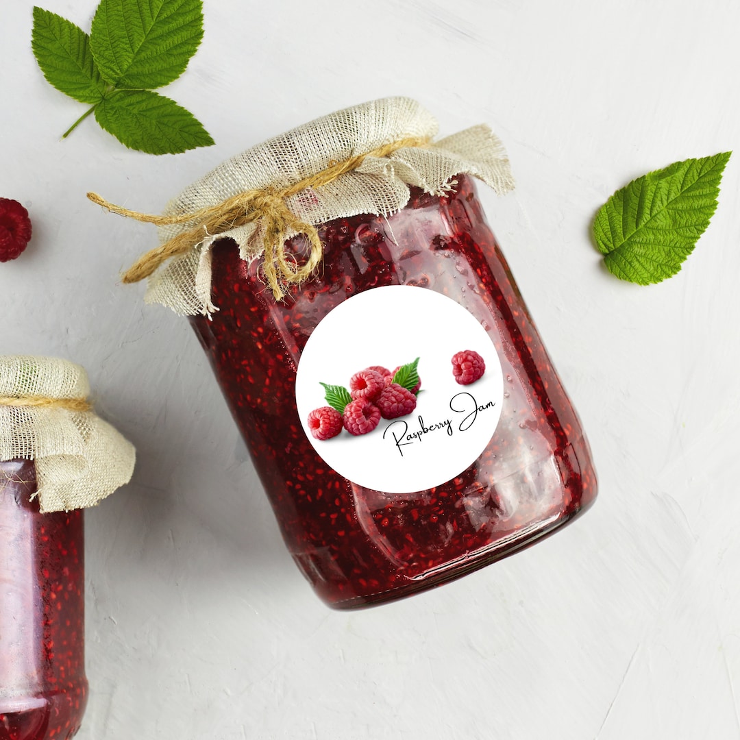 Raspberry Jam Labels Ready to Ship Optional Personalization - Etsy