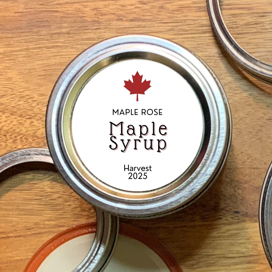 Maple Syrup Labels Personalized Stickers for Homemade Maple Syrup ...