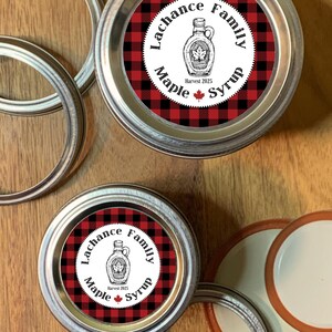 Maple Syrup Labels - Personalized Stickers for Homemade Maple Syrup ...