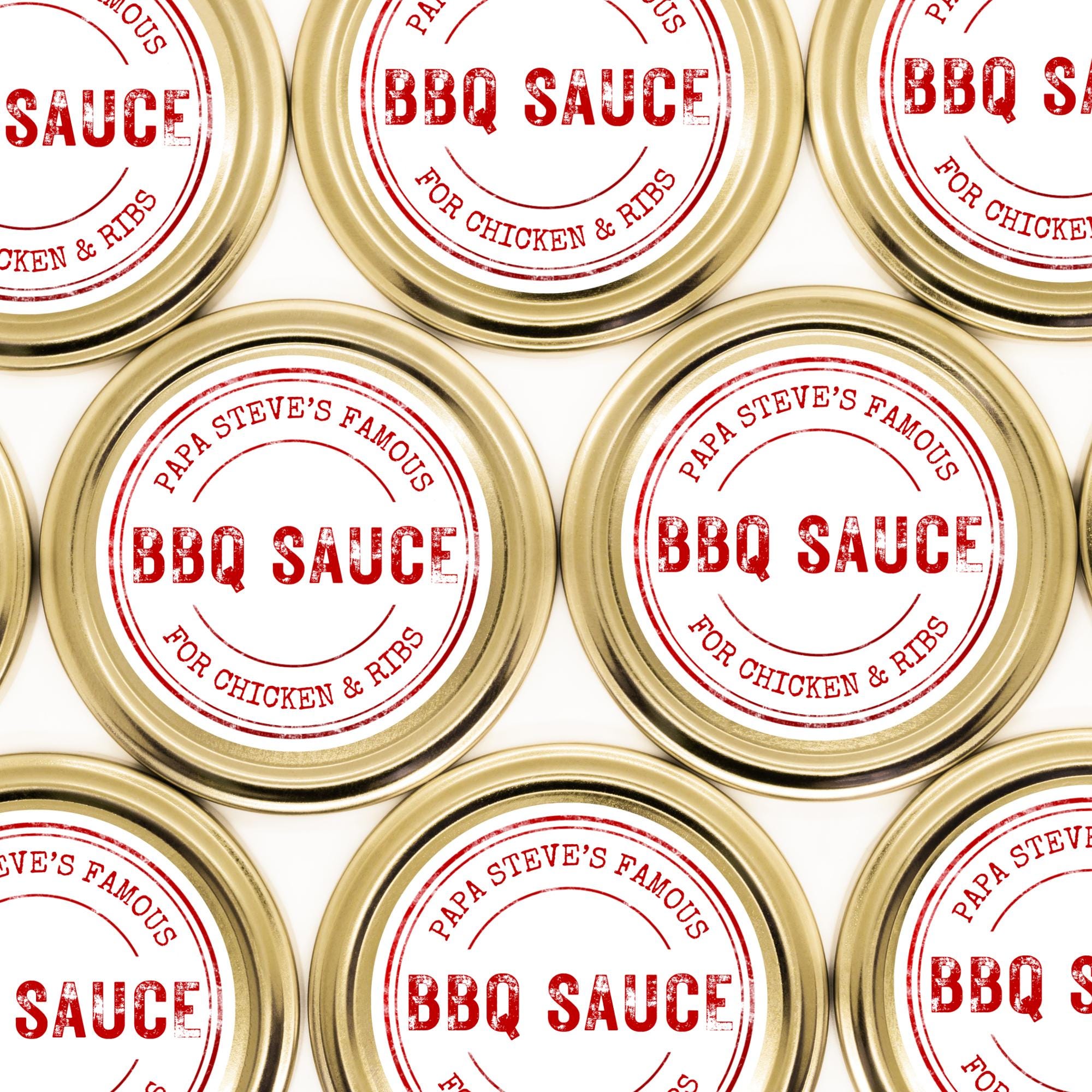 BBQ Sauce Labels - Customized Stickers - Etsy
