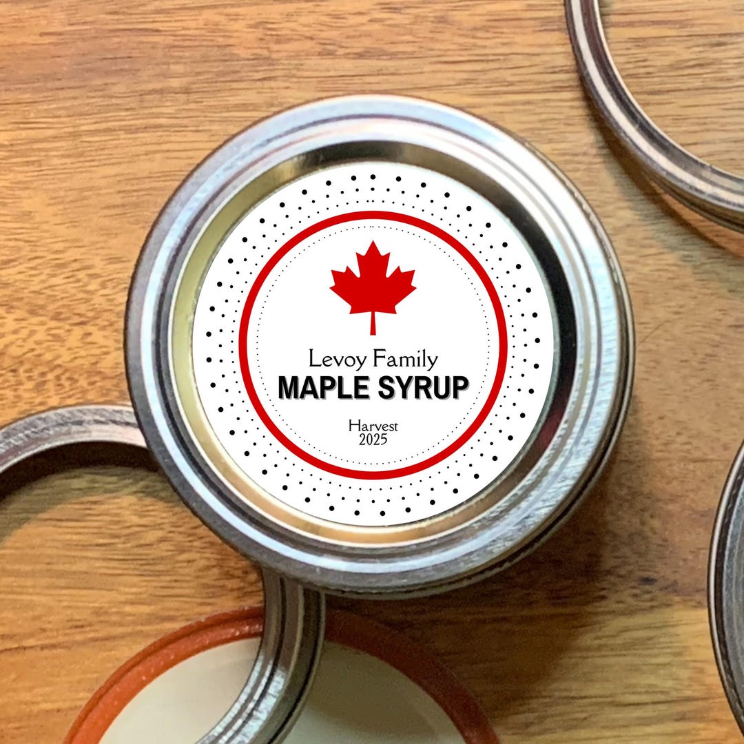 Maple Syrup Labels - Custom Stickers for Homemade Maple Syrup, Kitchen ...