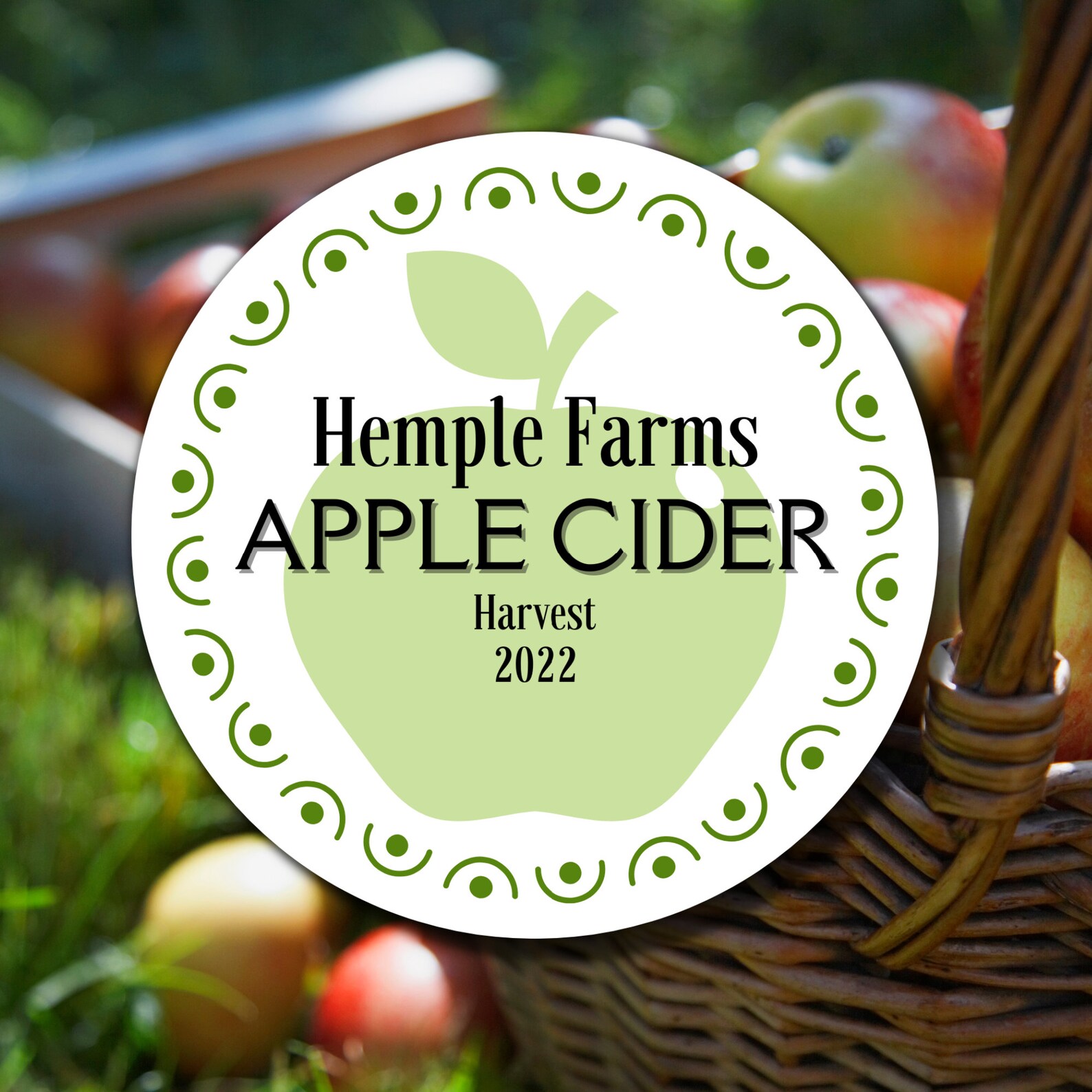 Apple Cider Labels Custom Stickers for Home Orchard Apple Cider ...