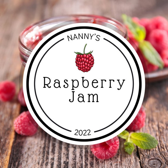 Raspberry Jam Labels Personalized Kitchen Stickers for - Etsy
