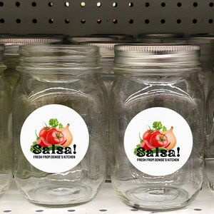 Custom Salsa Labels: Homemade Canning Stickers - Etsy