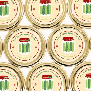 Pickle Labels - Personalized Stickers for Homemade Pickles & Preserves ...