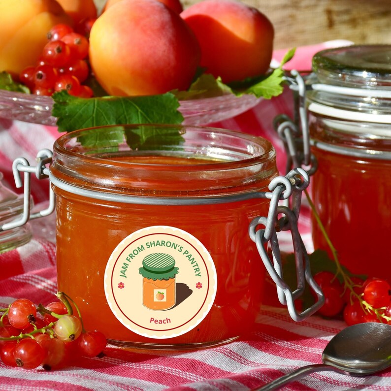 Jam Labels Personalized Stickers for Homemade Jam & Preserves - Etsy