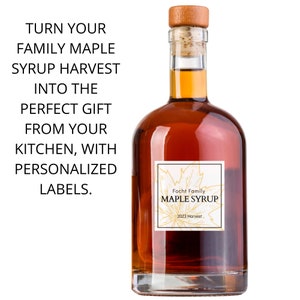 Maple Syrup Labels Personalized Stickers for Homemade Maple - Etsy
