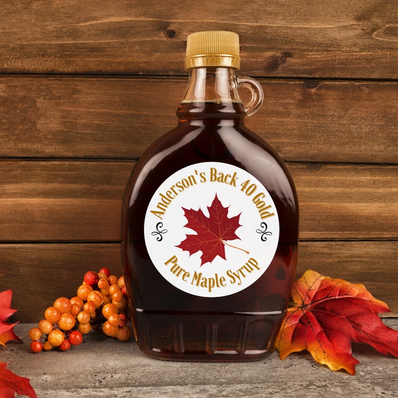 Maple Syrup Labels Personalized Stickers for Homemade Maple - Etsy