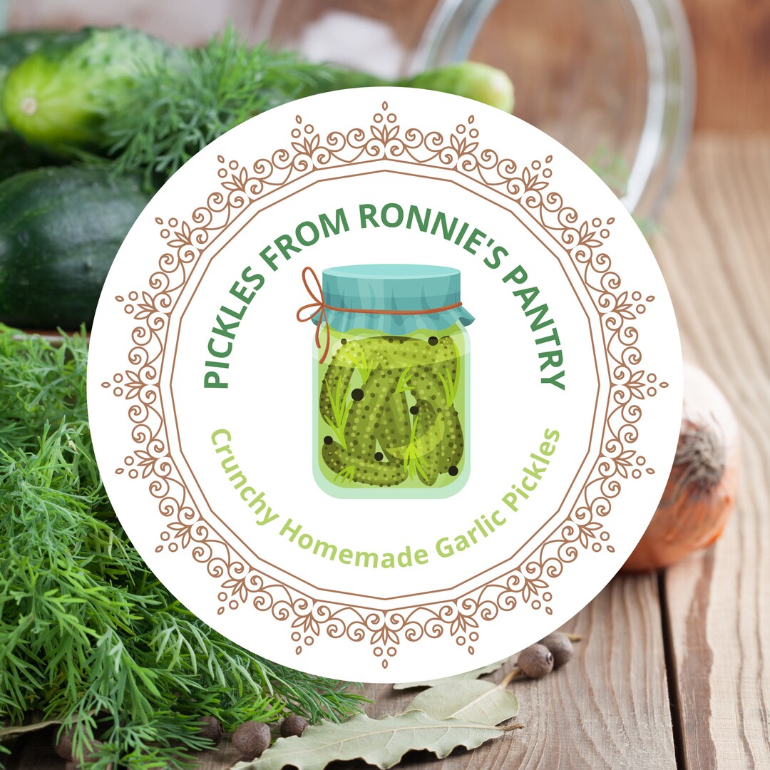 Pickle Stickers Personalized Labels, Perfect for Gifting All Your ...