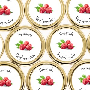 Raspberry Jam Labels - Ready to Ship - Canning Labels - Etsy