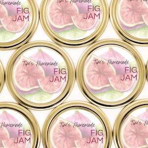 Fig Jam Labels- Personalized Canning Labels - Watercolour Design - Etsy