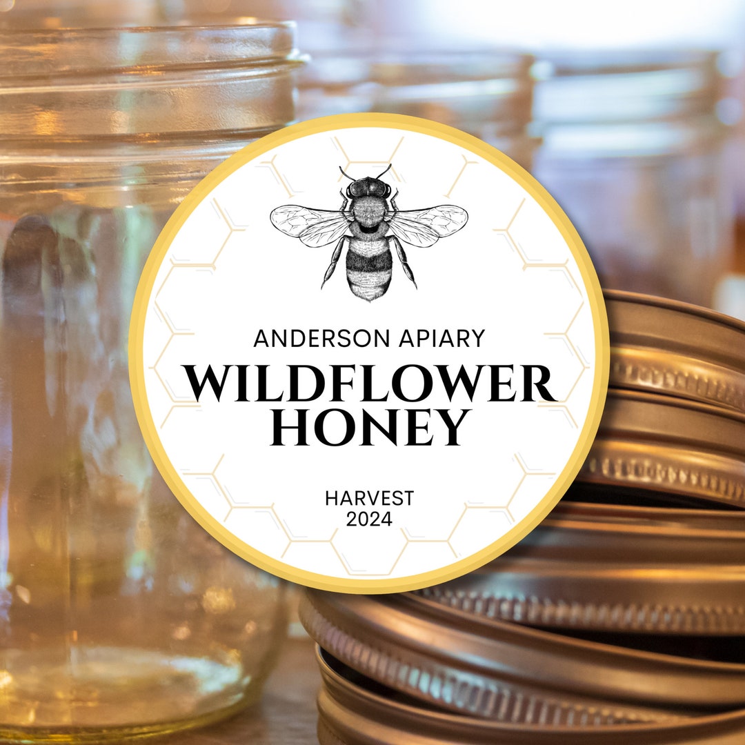 Honey Labels Custom Stickers for Honey From Your Family Apiary ...