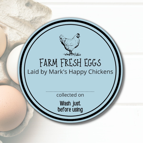 Fresh Eggs Stickers - Etsy
