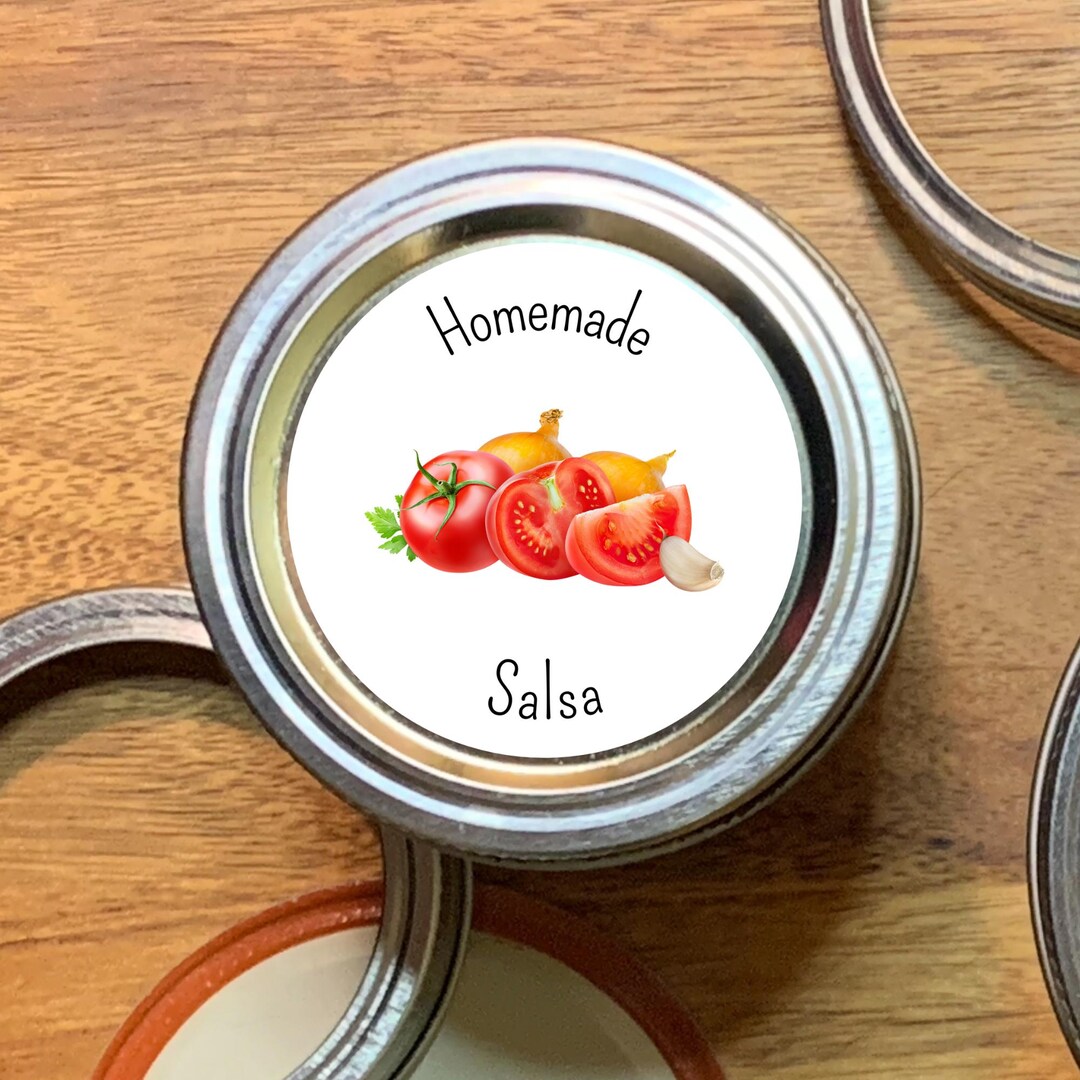 Salsa Labels - Canning Labels - Printed Stickers With Optional ...