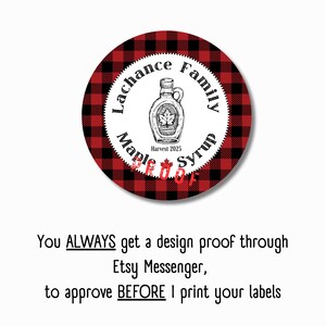 Maple Syrup Labels - Personalized Stickers for Homemade Maple Syrup ...